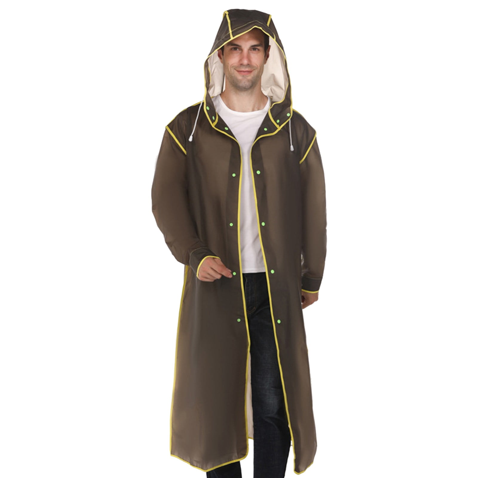 Baqcunre Jackets for Men Adult Wrapped Raincoat Protective Jacket ...