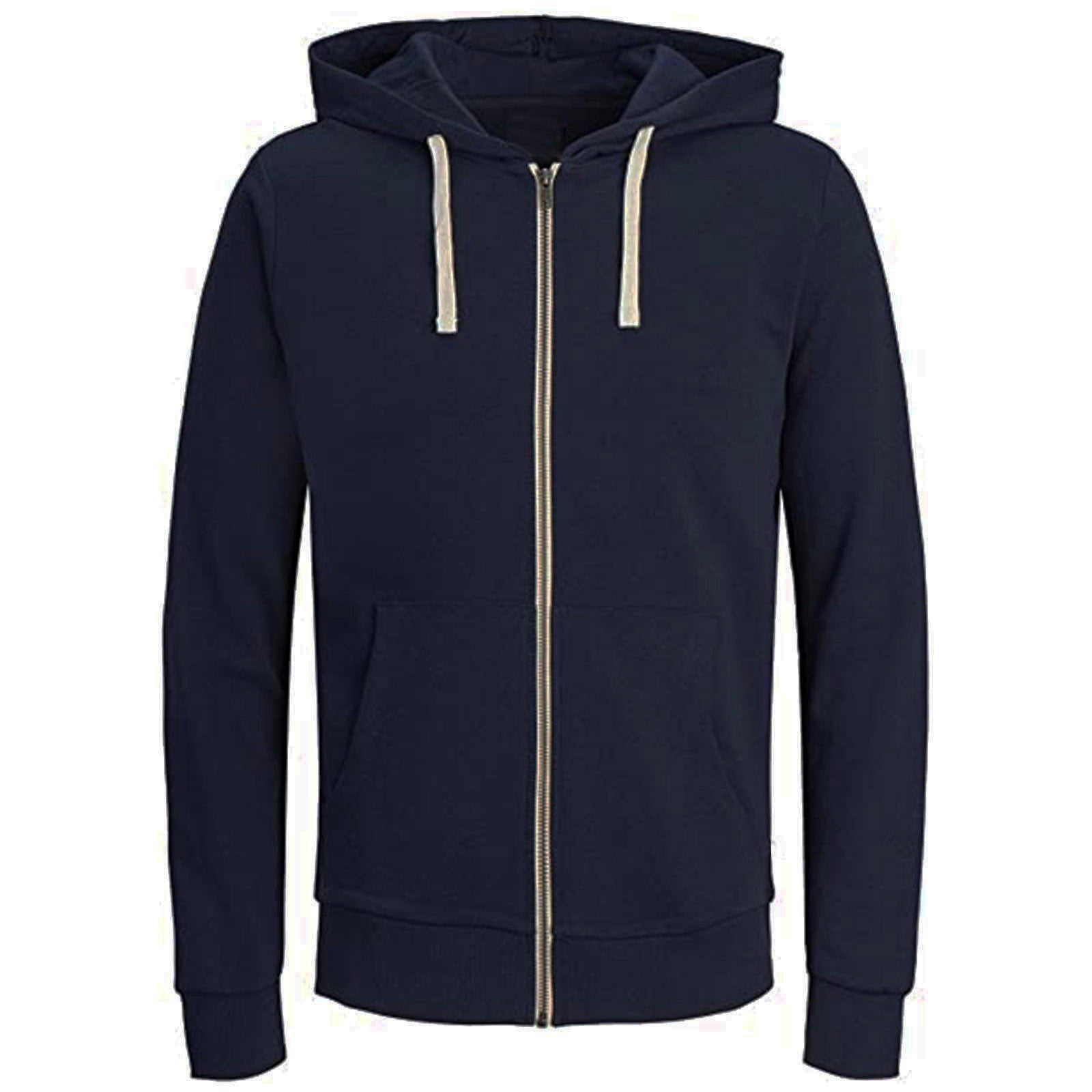 Baqcunre Mens Hoodies Men'S Fashion Zipper Hooded Casual Sweater Top ...