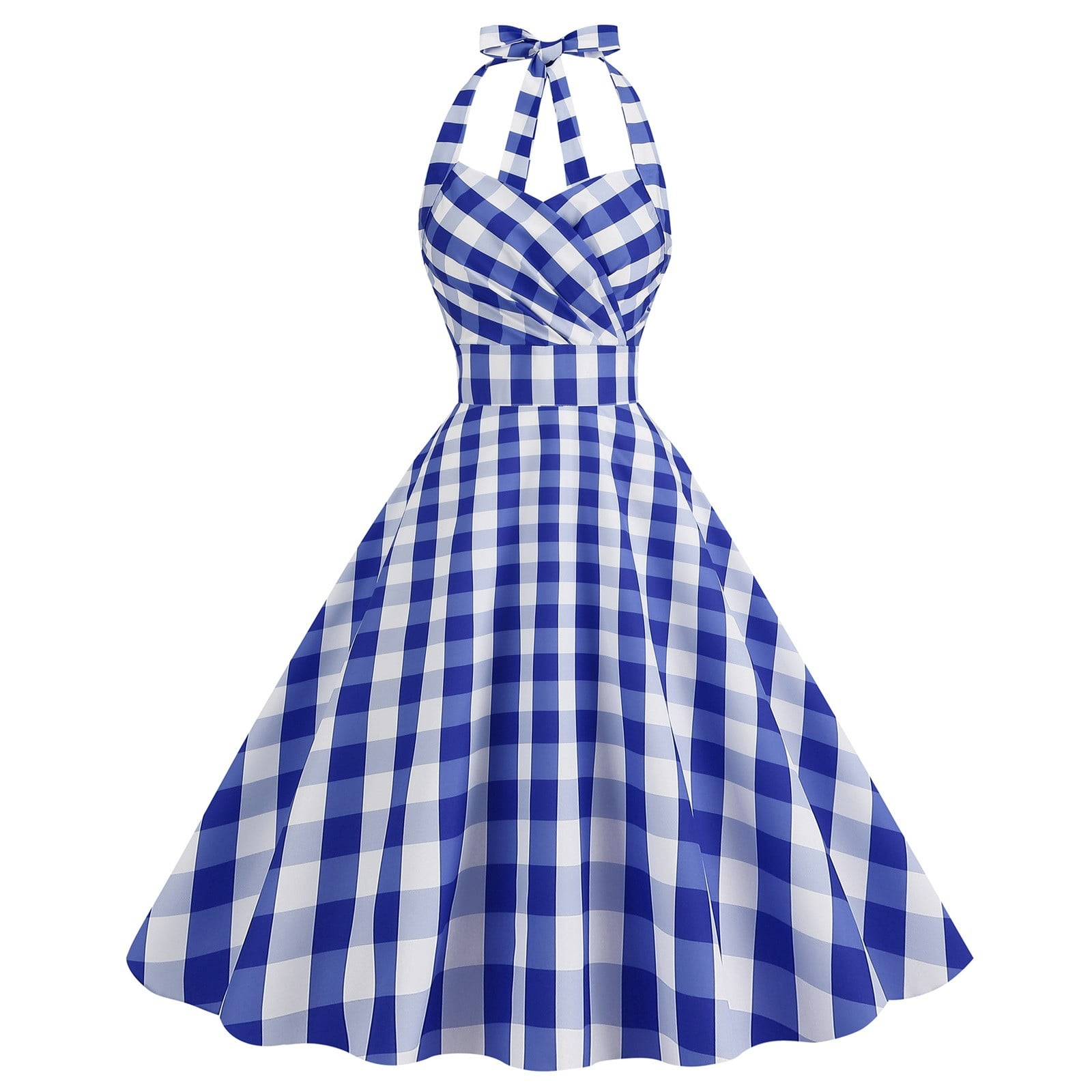 Baqcunre Sexy Dresses for Women Date Night Plaid Halter Dresses for ...