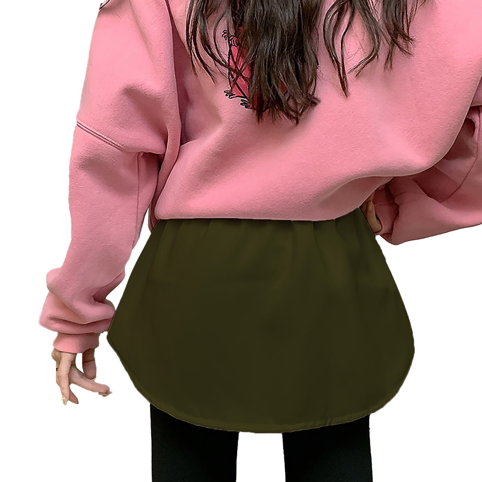 Baqcunre Skirt Extenders for Women, Women's Mini Adjustable Half Shirt ...