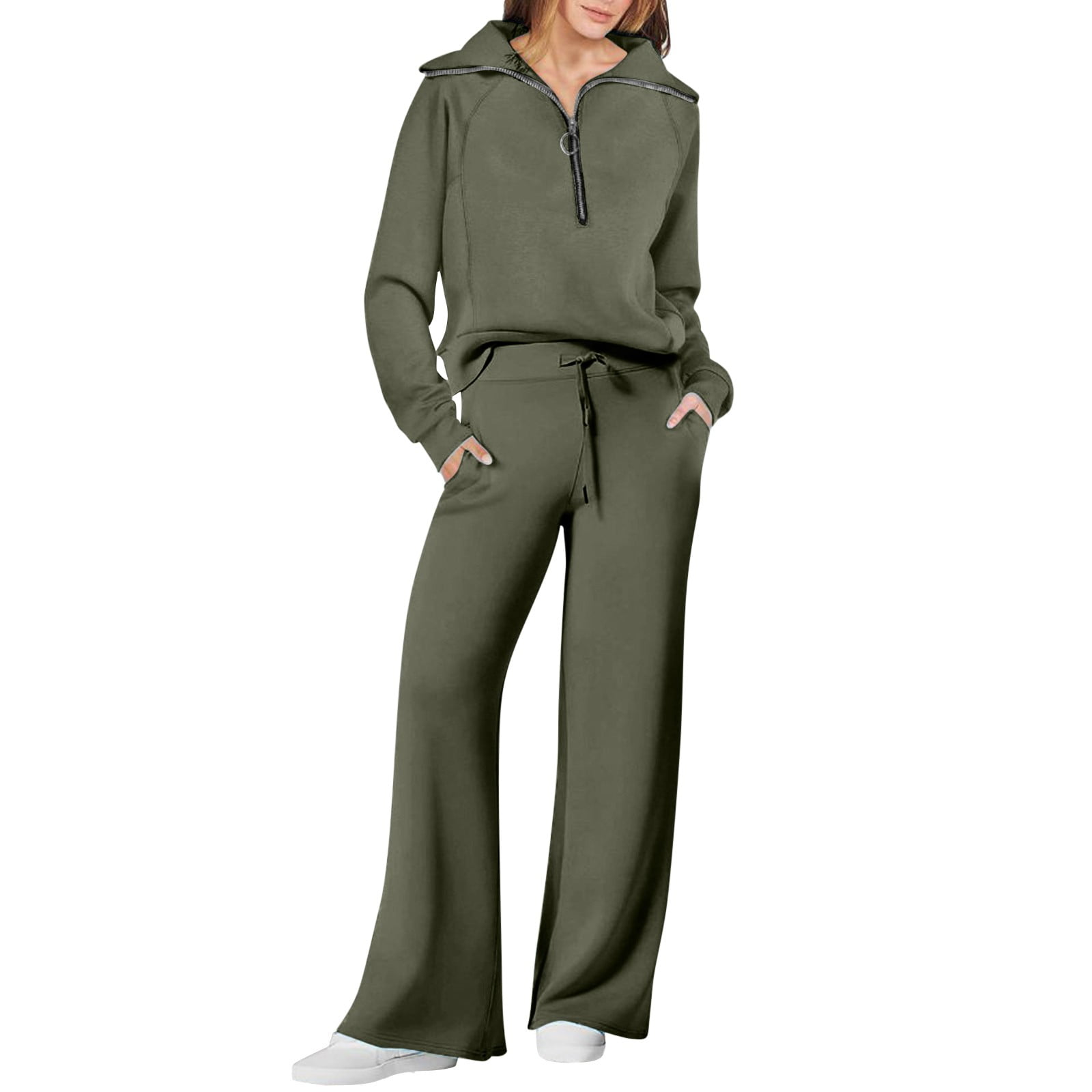 Baqcunre Sweat Set for Women, Women 2 Piece Outfits Sweatsuit Oversized ...