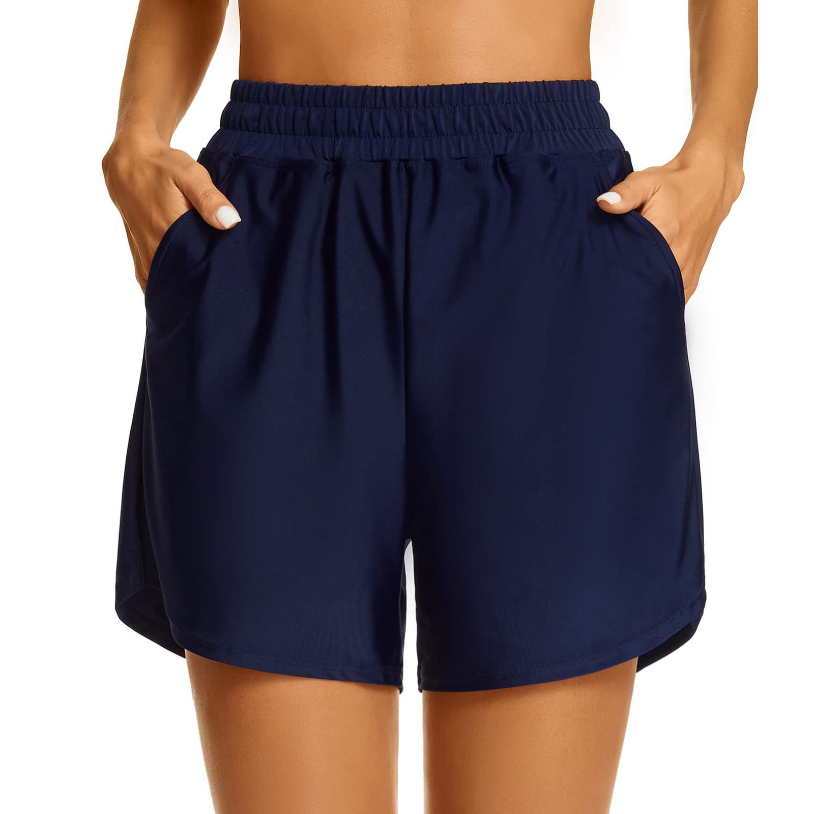 Baqcunre Swim Suits for Women 2024, Women's Swim Shorts with Pockets ...