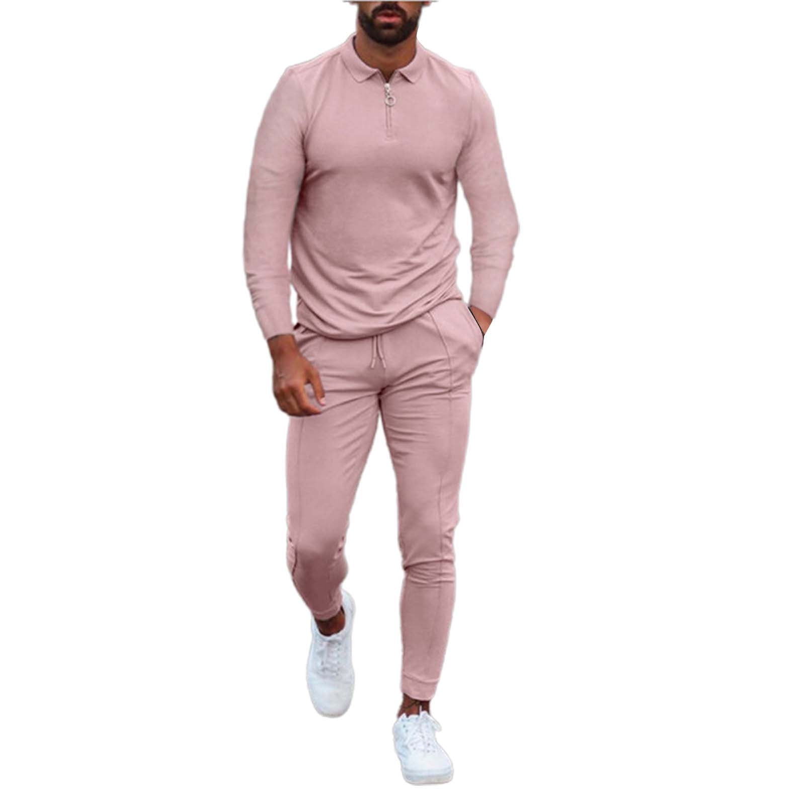 Baqcunre Track Suits For Men Set Men'S Fall Breathable Wrinkle Two ...