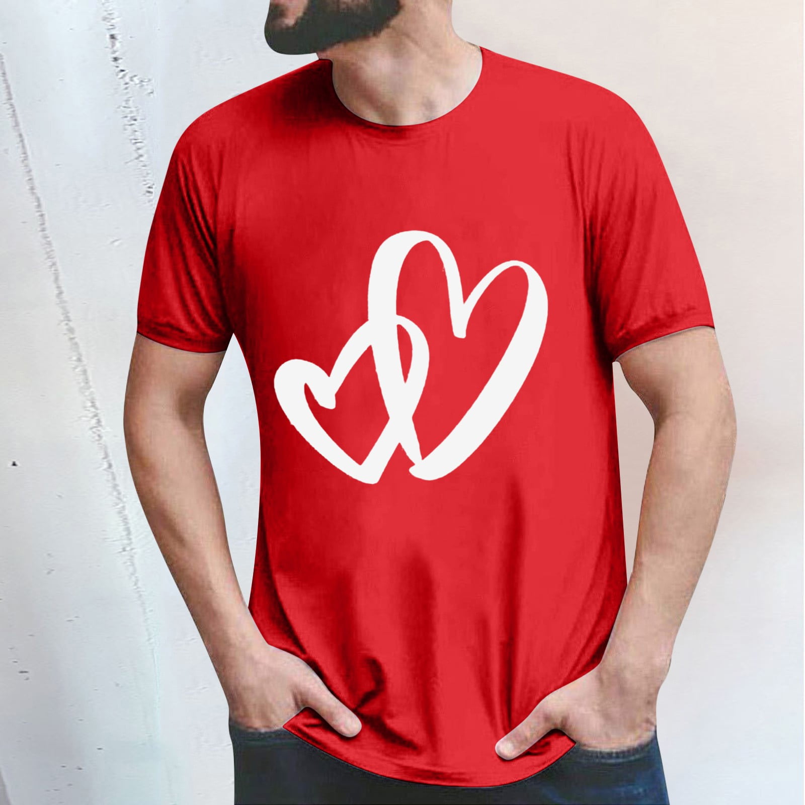 Baqcunre Valentine'S Day Shirts For Women Valentines Day Graphic T Shirt Shirt Short Sleeved Top ...