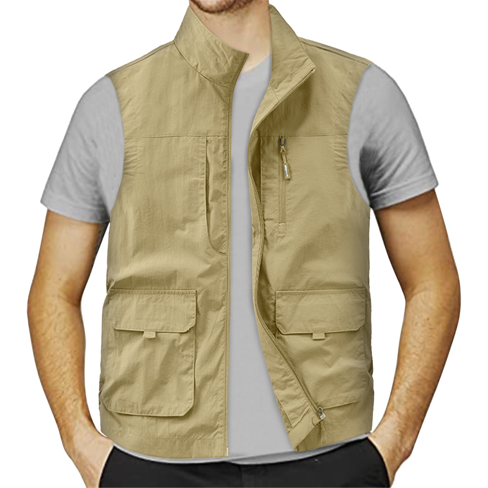 Baqcunre Vest For Men Mens Jacket Field Pofessional Emergency Field ...