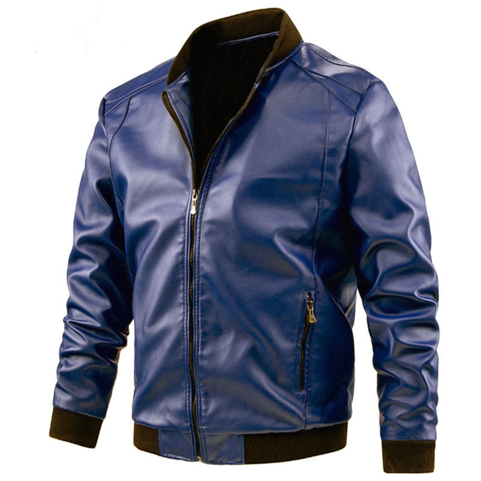 Baqcunre Winter Coats For Men Male Casual Leather Jacket Warm Coat ...