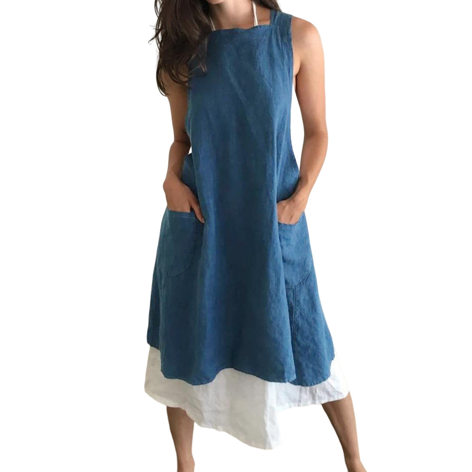 Baqcunre Women'S Formal Dresses Women Pinafore Square Apron Garden Work ...