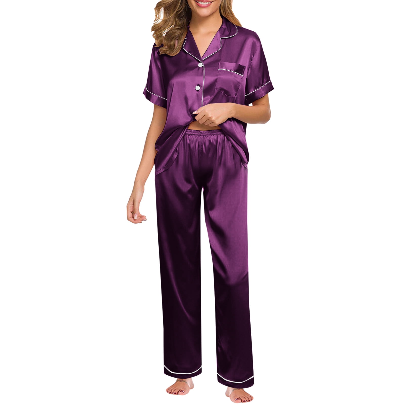 Baqcunre pajama sets for women 2 piece Women 2PC Lingerie Lace Chemise ...