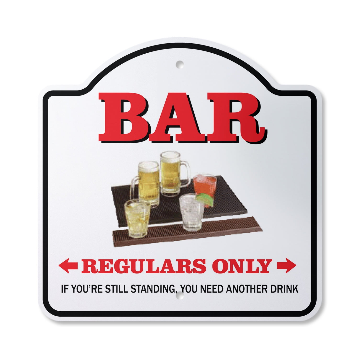 Bar 12" X 12" Sign | Indoor/Outdoor Plastic | SignMission Designer ...