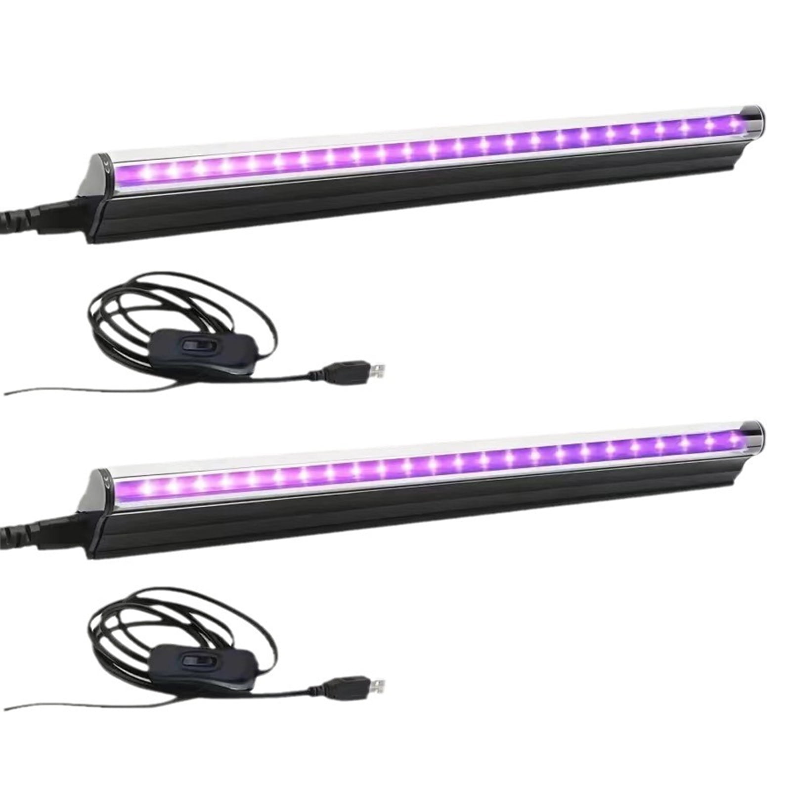 Bar 2 Packs LED UV Blacklight UV Lamp Bar Stage Blacklight Tube ...