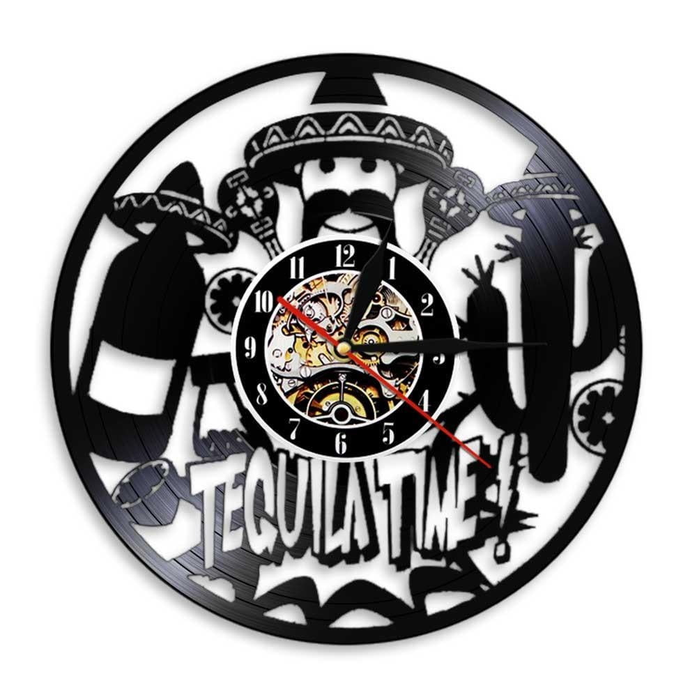 Bar Alcohol Restaurant Wine Drink Wall Art Pub Wall Decor Wall Clock ...