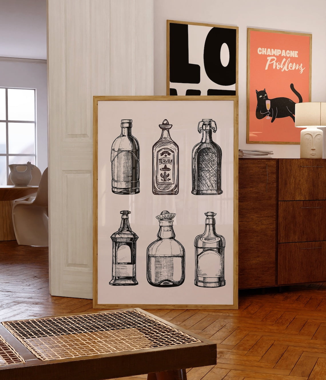 Bar Art Print-Alcohol Print-Whiskey Posters-Vintage Liquor Posters-Bar ...