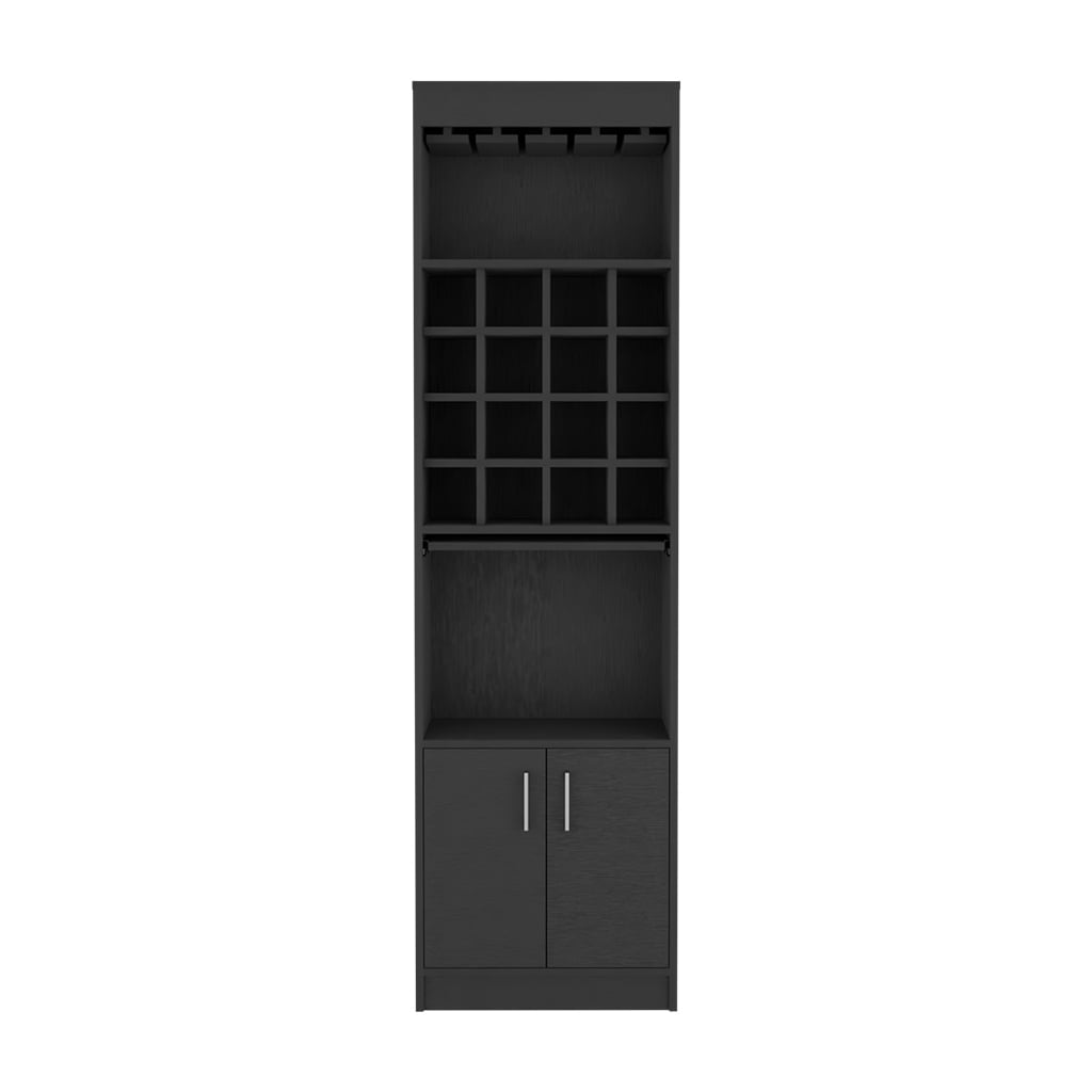 Bar Cabinet Modoc,Living Room,Black,Black Particle Board Furniture ...