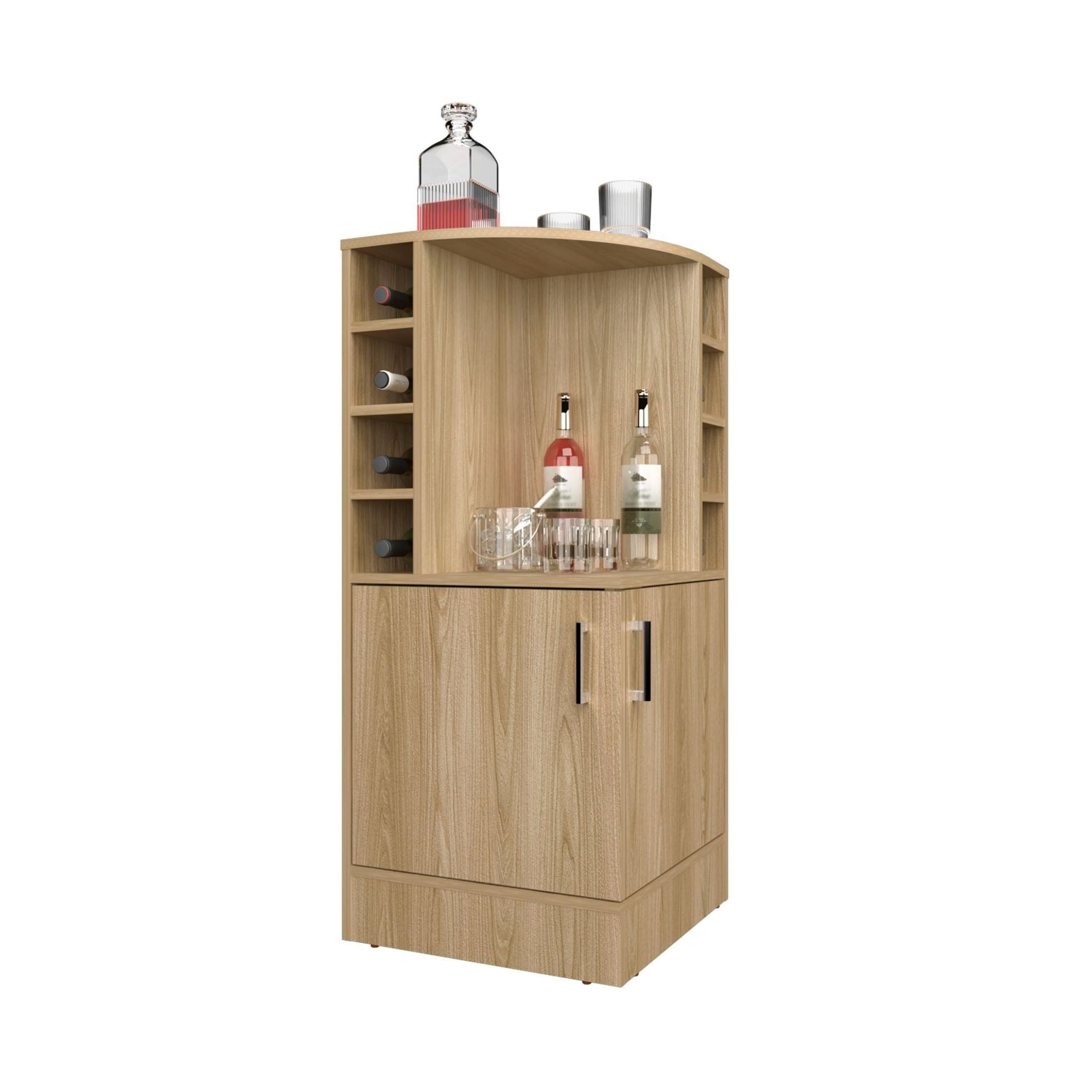 Bar Cabinet, Norwich 2 Door Wine Rack - 8 Bottle Storage, Home Bar ...