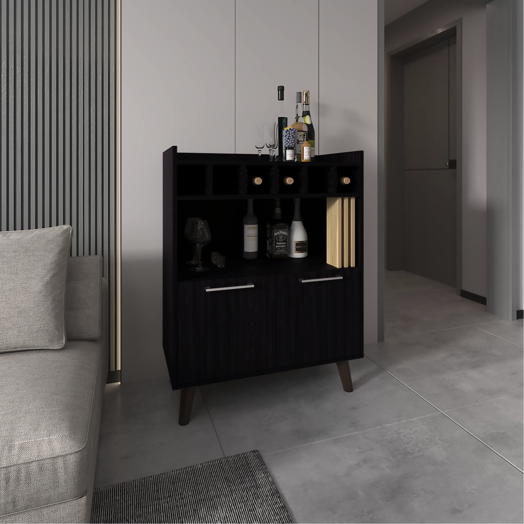 Bar Cabinet with Shelf+Engineered Wood Main Material”-“Limited Room ...