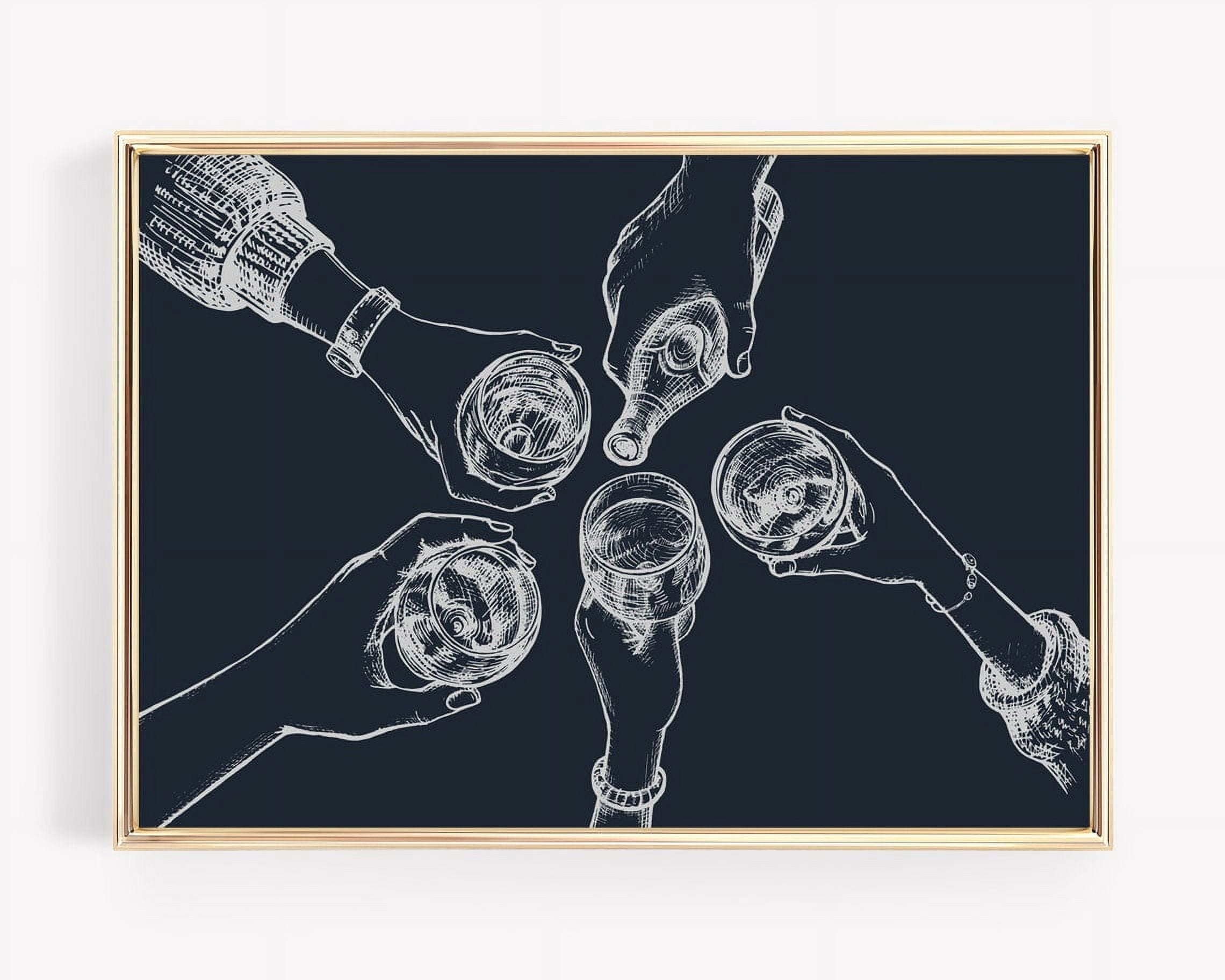 Bar Cart Accessories Cheers Print Bar Cart Wall Decor Cheers Sign ...