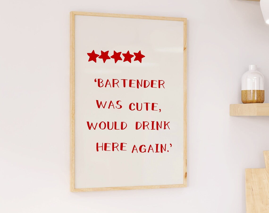 Bar Cart, Bar Cart Decor, Aesthetic Bar Decor, Trendy Bartender Wall ...