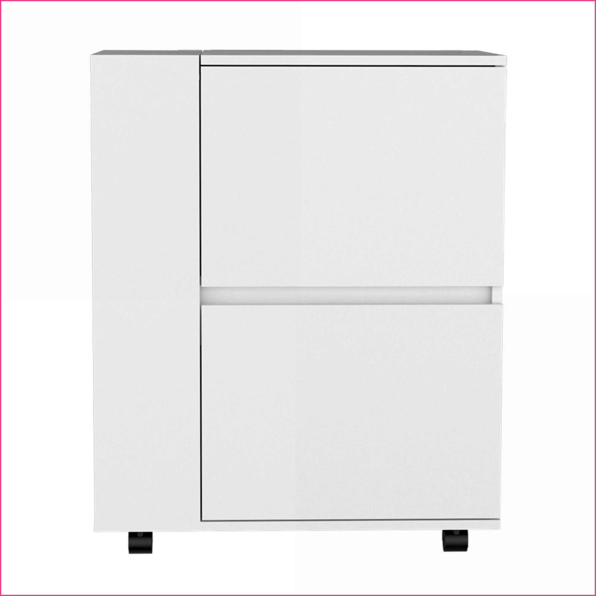 Bar Cart Belleville | Dual Cabinet Storage | Mobile | White ...