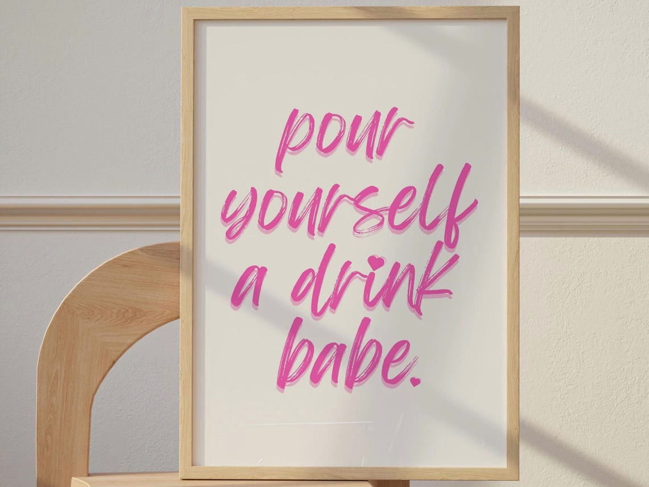 Bar Cart Decor Wall Art Bar Cart Sign Alcohol Print Bar CArt Print ...