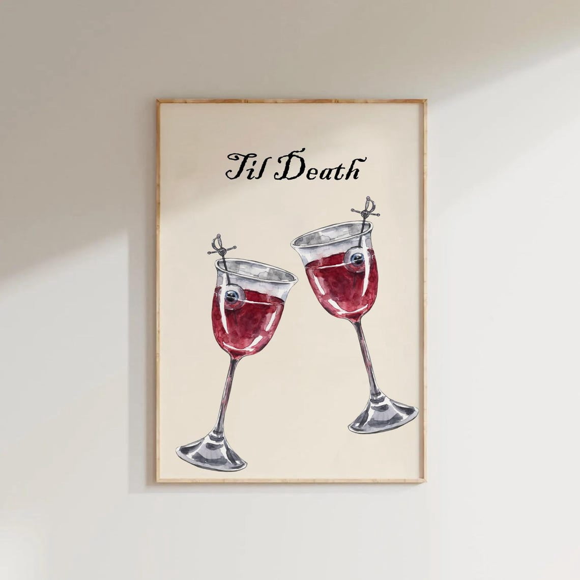 Bar Cart Poster Wall Art Cheers Poster Art Spooky Fall Poster for Wall ...