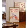 Bar Cart Retro Happy Hour Alcohol Wall Art Funky Martini Preppy Trendy ...