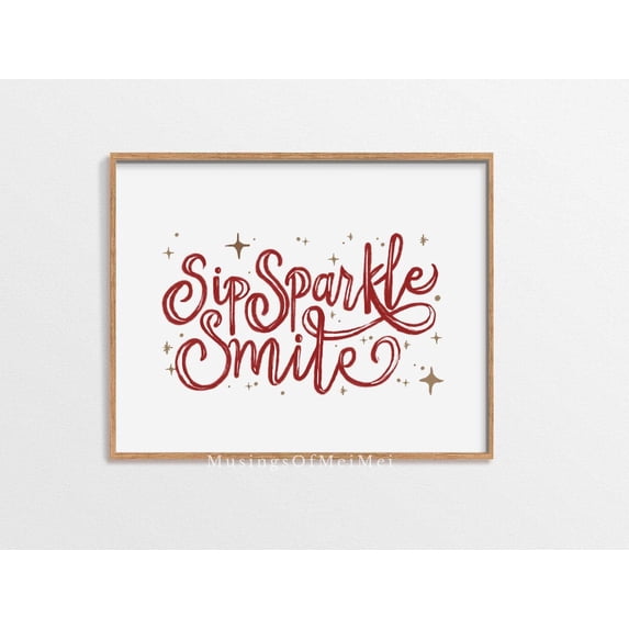 Bar Cart Sign Art New Years Eve Wall Artbar Poster Party Decor Poster ...