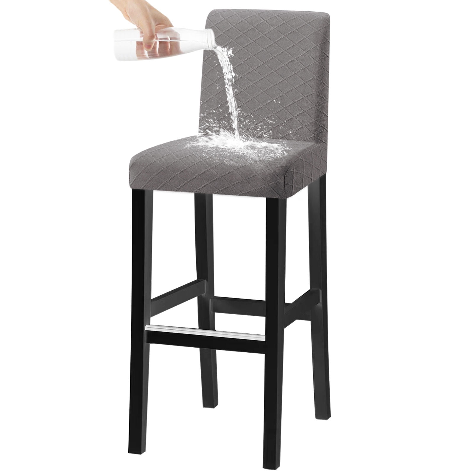 Bar Chair Covers Waterproof,Set of 2/4/6 Stretch Pub Chair Slipcover ...