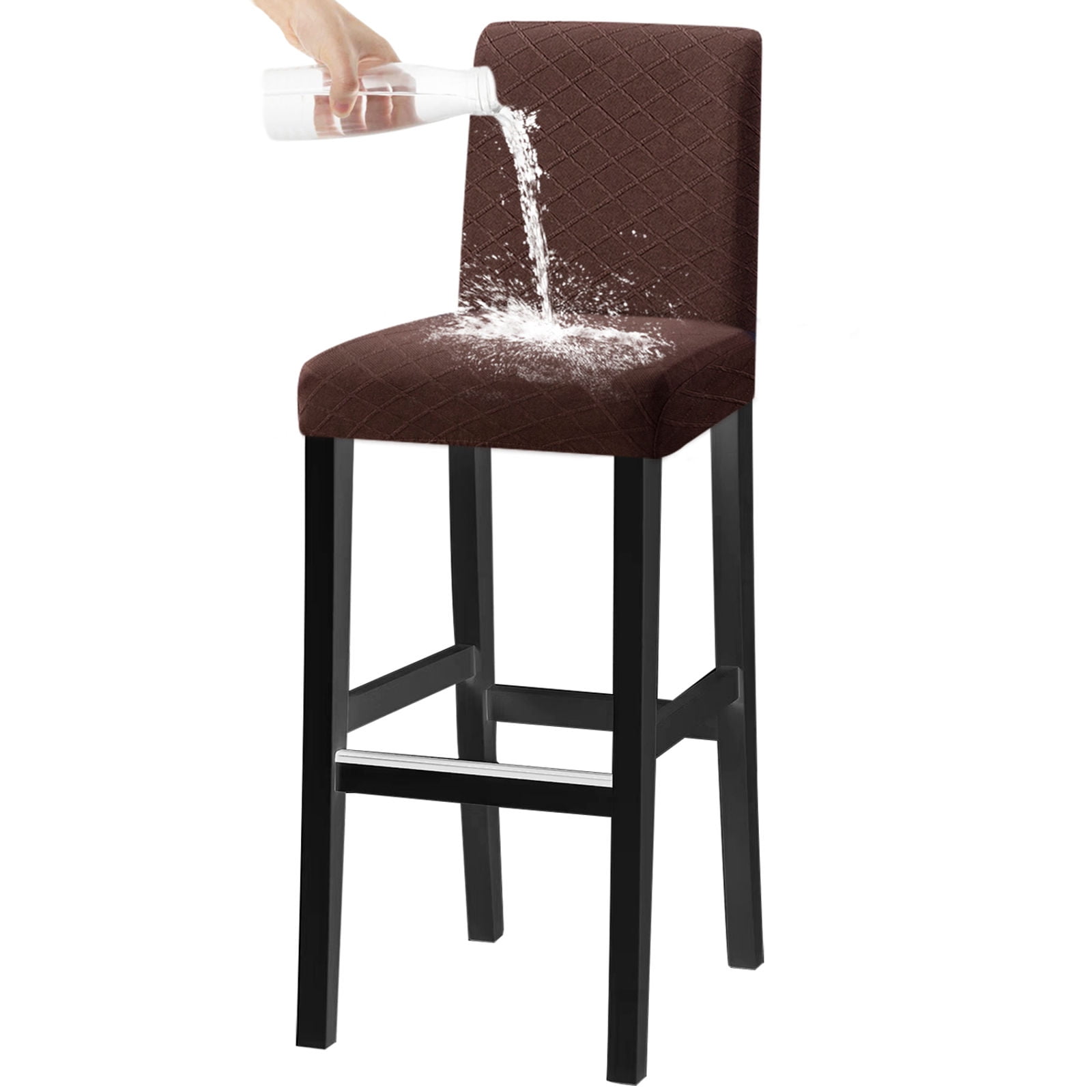 Bar Chair Covers Waterproof,Set of 2/4/6 Stretch Pub Chair Slipcover ...