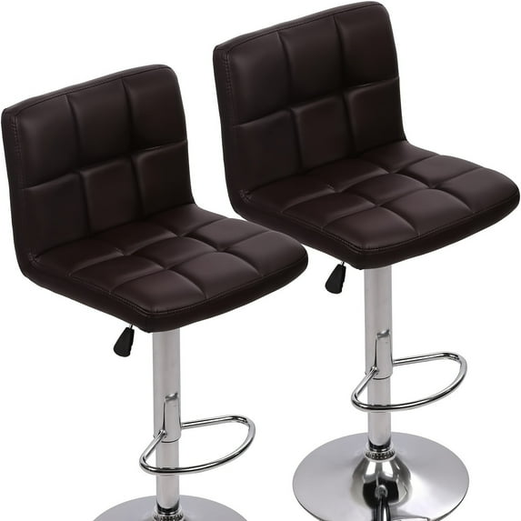 Bar Chair, PU Leather Adjustable Rotate Stool, Hydraulic Swivel Dining ...