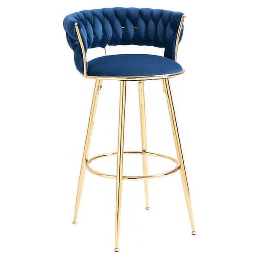 Bar Chairs, Counter Height Bar Stools with Backrest, Armrest and 4 ...