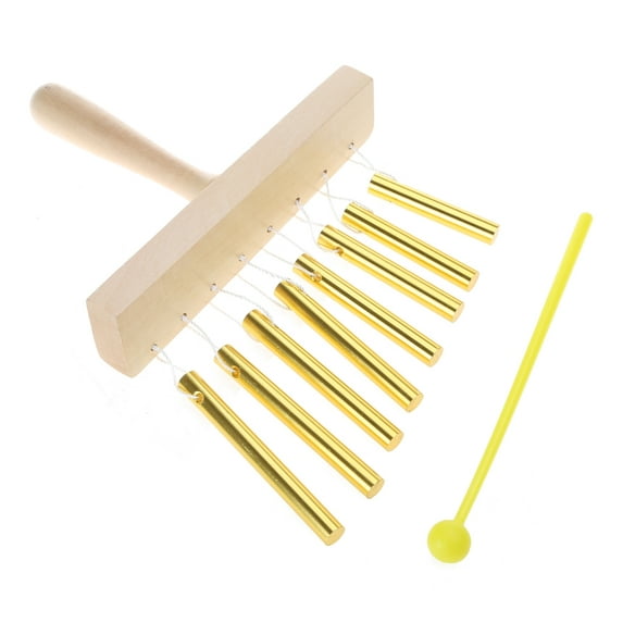 Bar Chime with Cord Childrens Toy Set Bar Chimes 8 Tone Hand Bells with ...