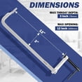 Bar Clamps 4-Pack, 12-Inch Light-duty Drop Forged Steel F Clamps (450 ...