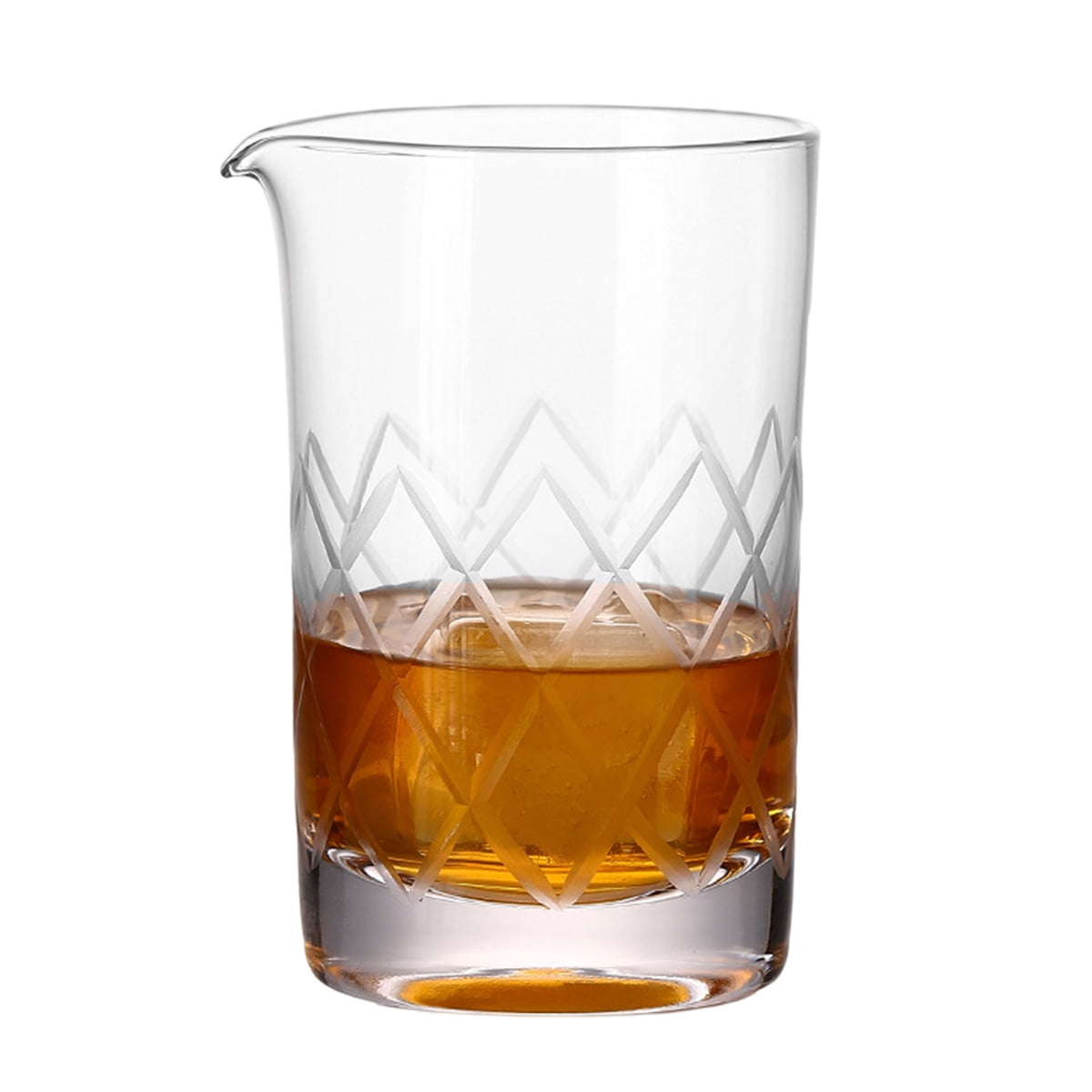 Bar Cocktail Mixing Glass, Seamless Cocktail Pitcher for Stirred ...