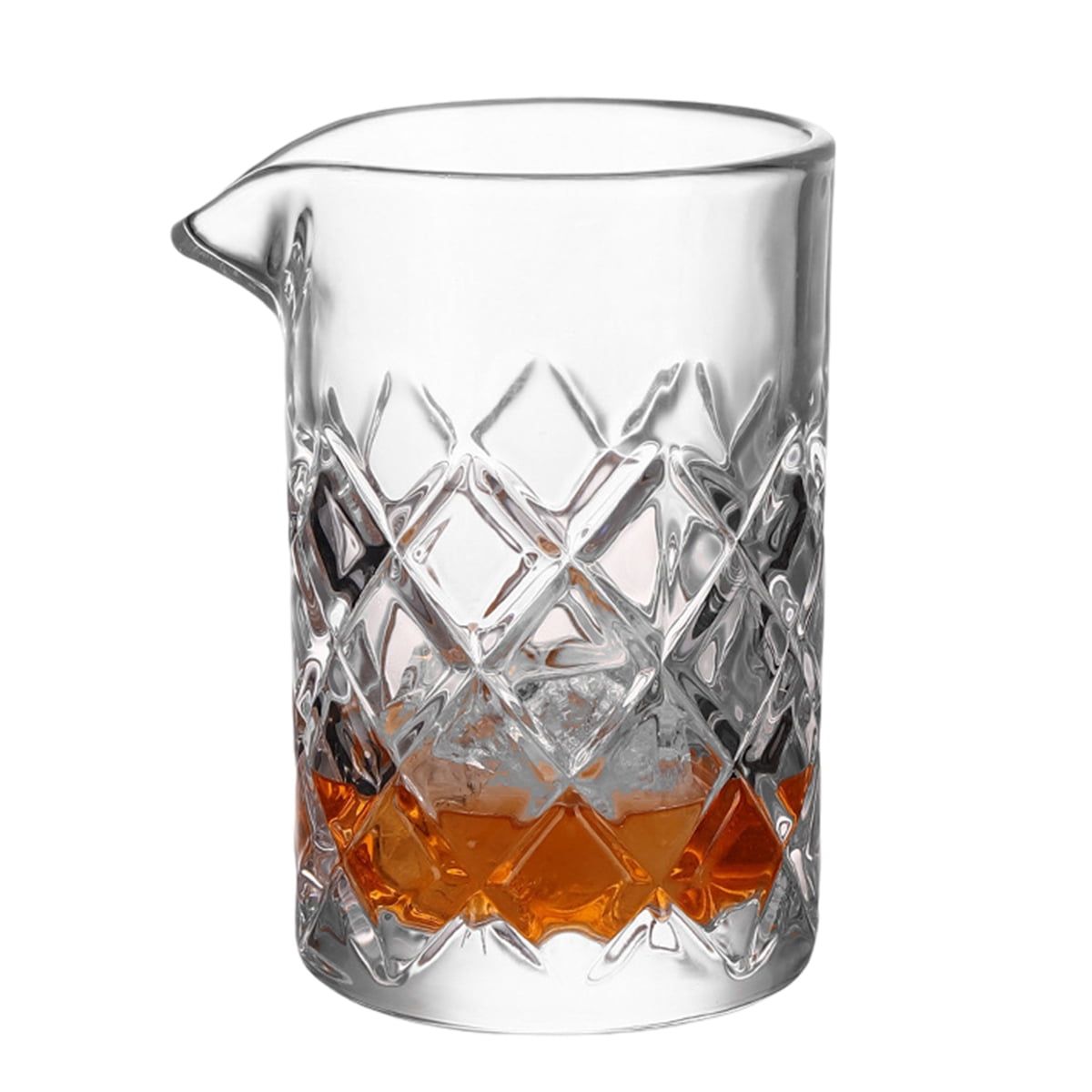Bar Cocktail Mixing Glass, Seamless Cocktail Pitcher for Stirred ...