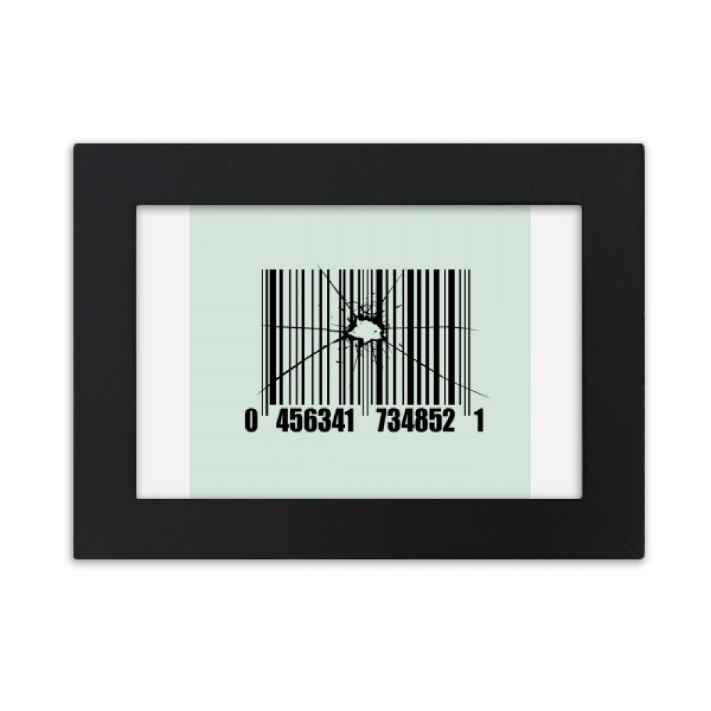 Bar Code Effect Fracture Art Deco Fashion Desktop Photo Frame Ornaments ...