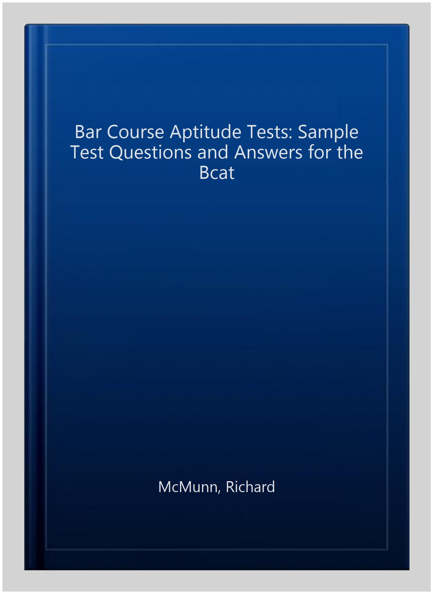 Pre-Owned Bar Course Aptitude Tests: Sample Test Questions And Answers ...