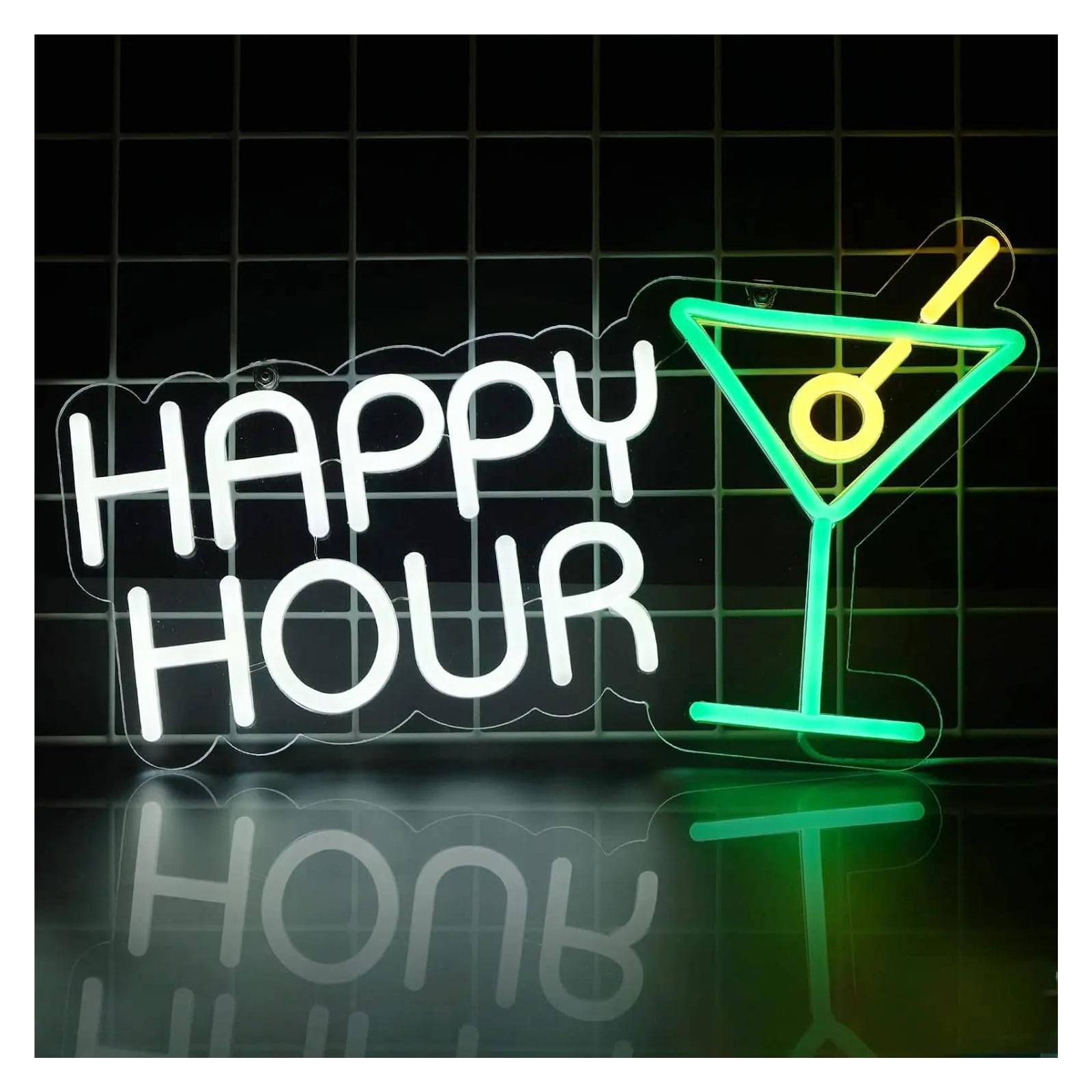 Bar Decor Neon Signs LED Dimmable Cocktails Sign Lights With For ...