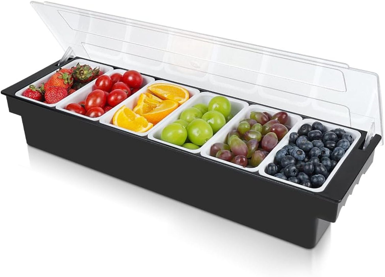 Bar Fruit Condiment Caddy With Lid,Bar Garnish Tray Caddy For ...