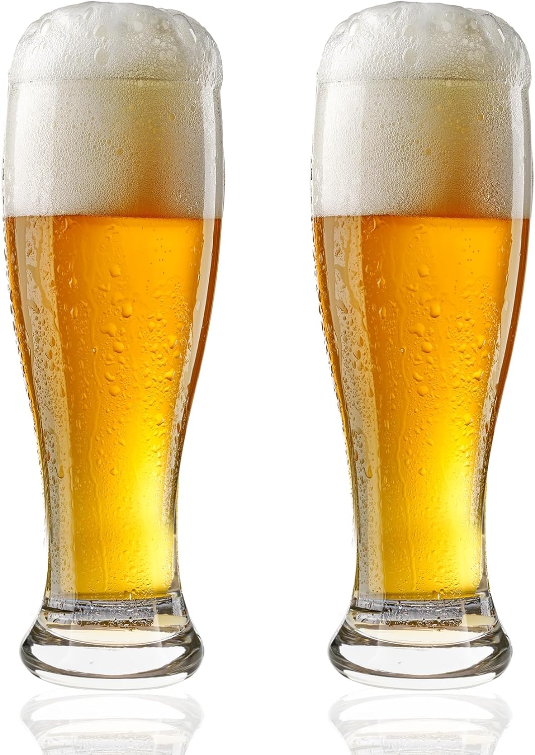 Bar Glasses, Classic Pilsner Tall Glasses with Heavy Base, 17 Oz. (Set ...