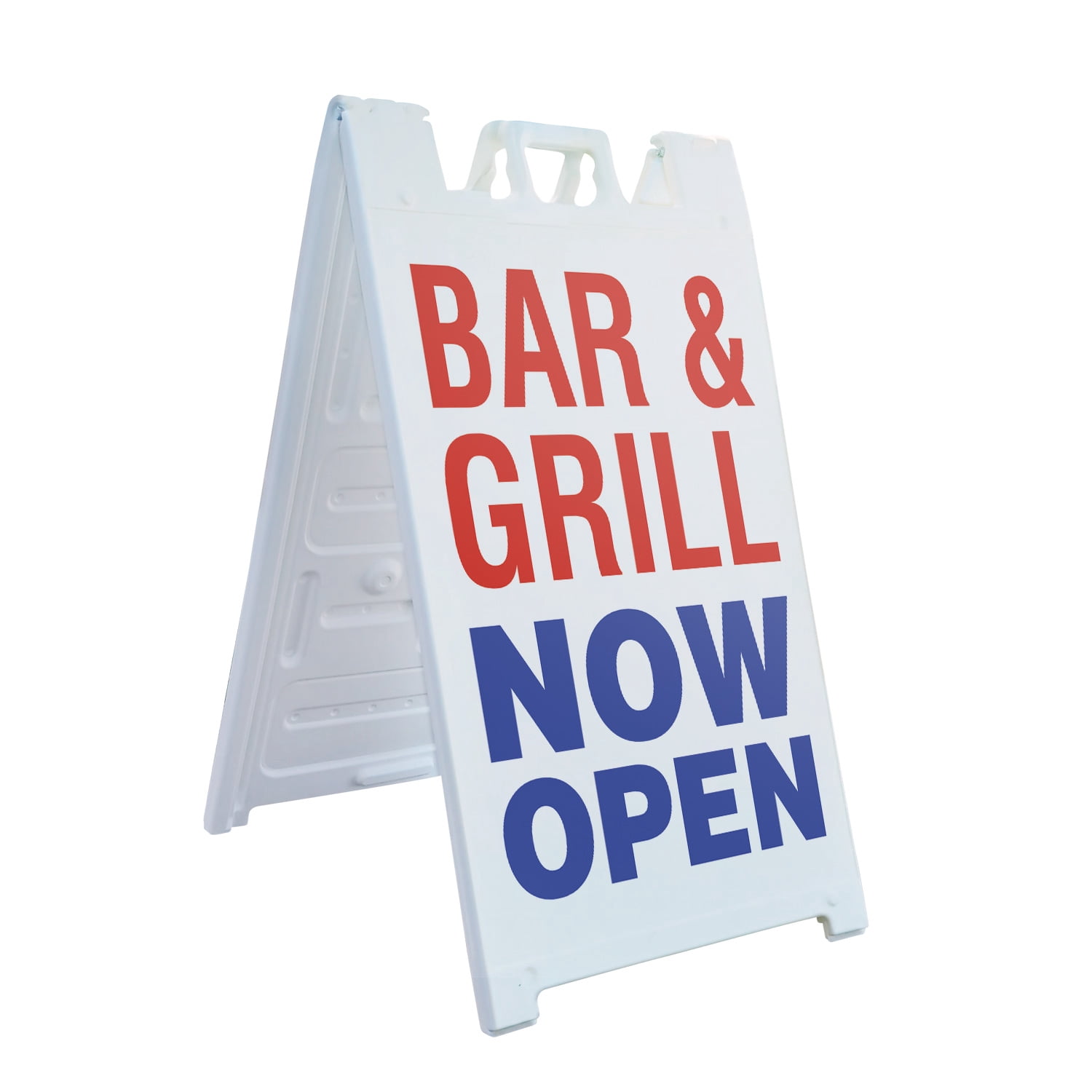 Bar and Grill Now Open 24" x 36" Double Sided A-Frame Sidewalk Sign ...