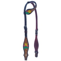 Bar H Equine American Leather Horse Saddle Tack Breast Collar Tropical ...