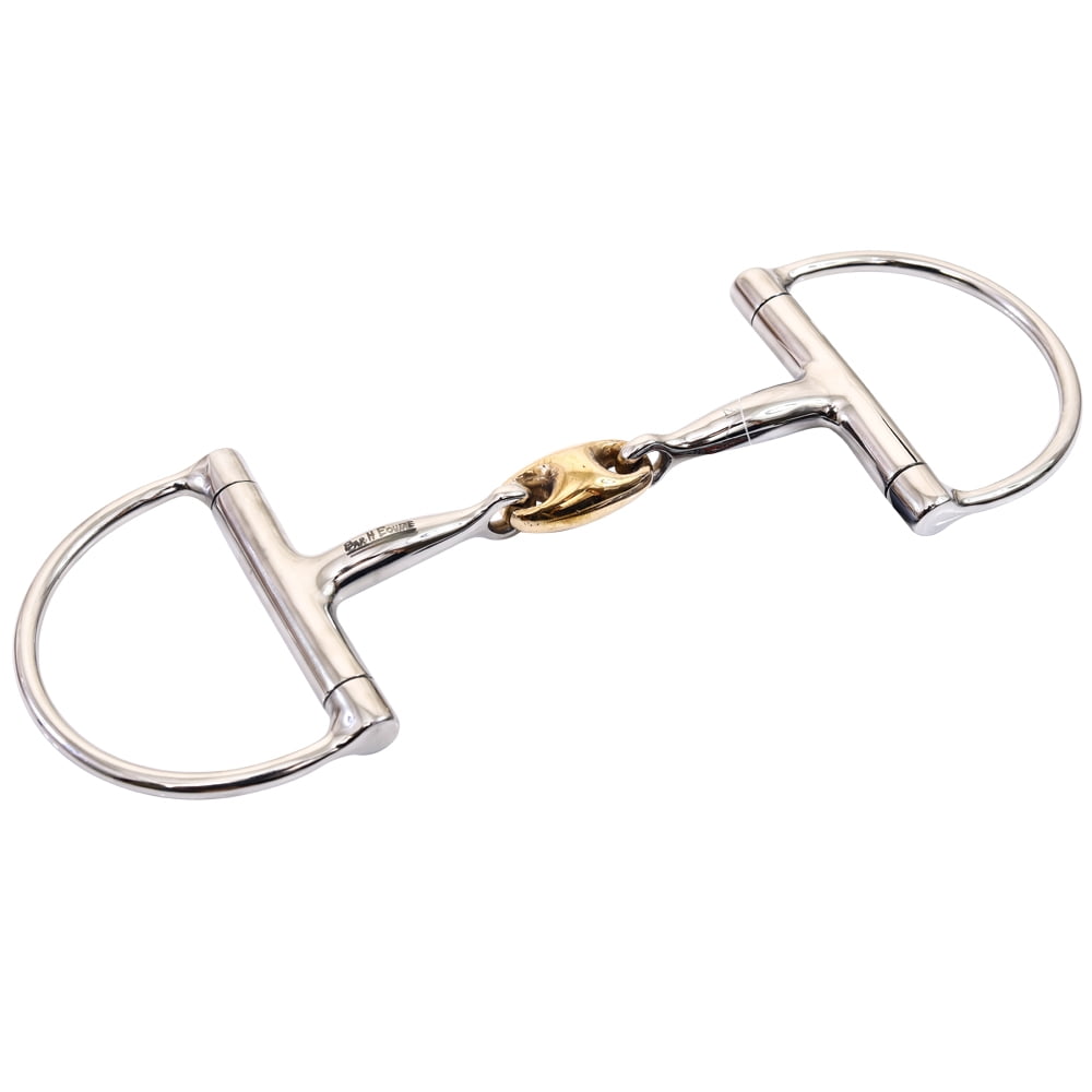 Bar H Equine Brass Eggbutt D Ring Bit Stainless Steel - Walmart.com