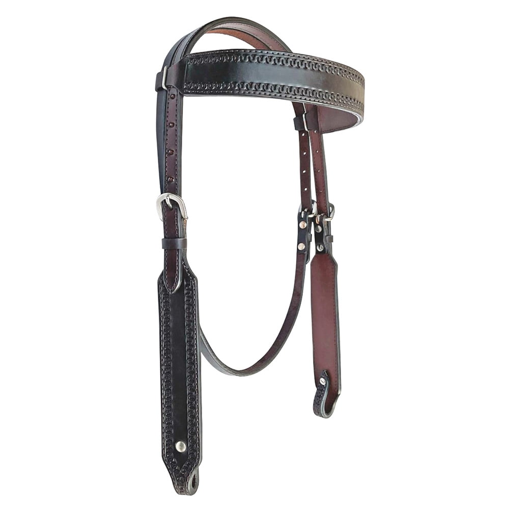 Bar H Equine Genuine Western American Leather Horse Headstall - Walmart.com