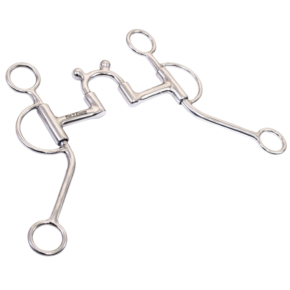 Bar H Equine High Port Swivel Shank Traning Bit Stainless Steel ...