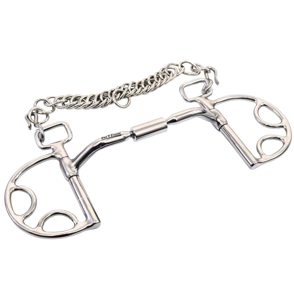 Bar H Equine Small Port D Ring Stainless Steel Horse Mouth Bit W ...