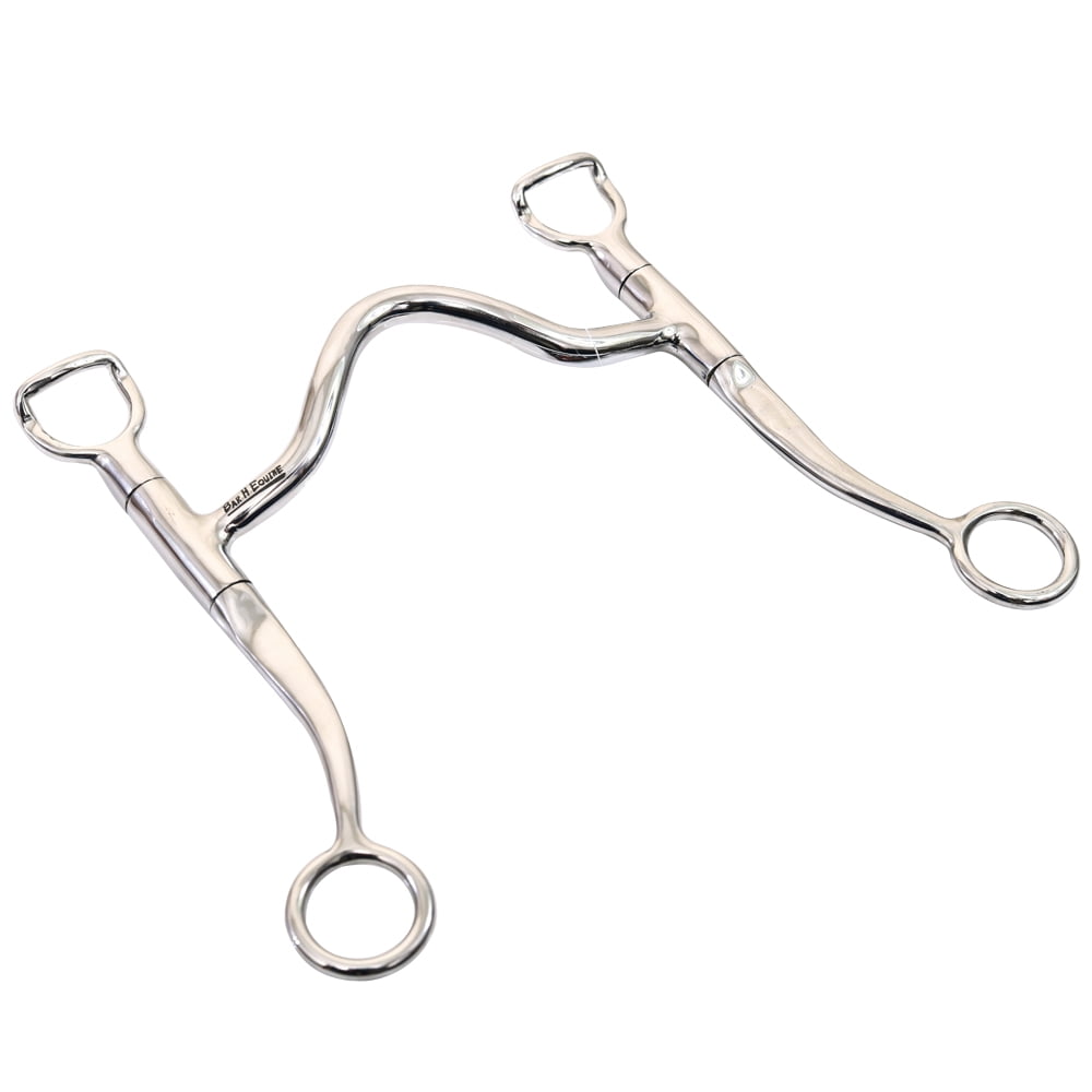 Bar H Equine Stainless Steel High Port Swivel Shank Bit|Bits for Horses ...