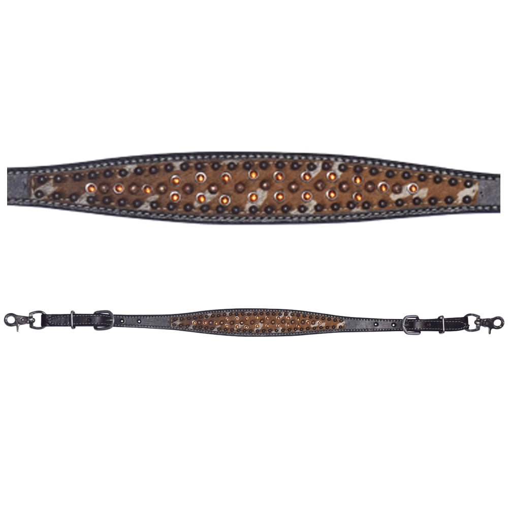 Bar H Equine Western Horse Pinwheel Genuine American Leather Wither ...