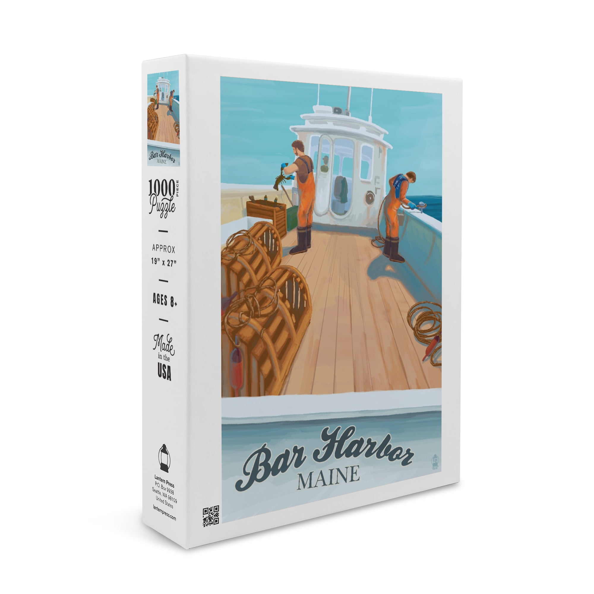 Bar Harbor, Maine, Lobster Boat (1000 Piece Puzzle, Size 19x27 ...