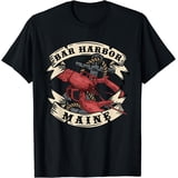 Bar Harbor Maine State Design Vintage Anchor and Lobster T-Shirt ...