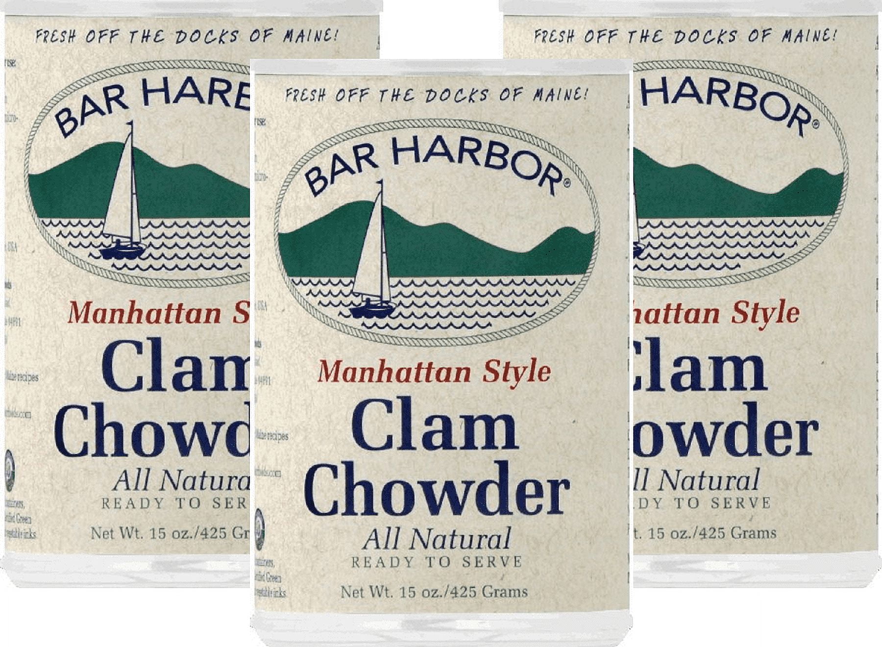 Bar Harbor Manhattan Style Ready-To-Serve Clam Chowder, 3-Pack 15 oz ...